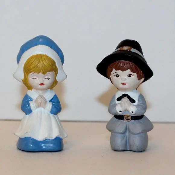 Praying Pilgrim Figurines
